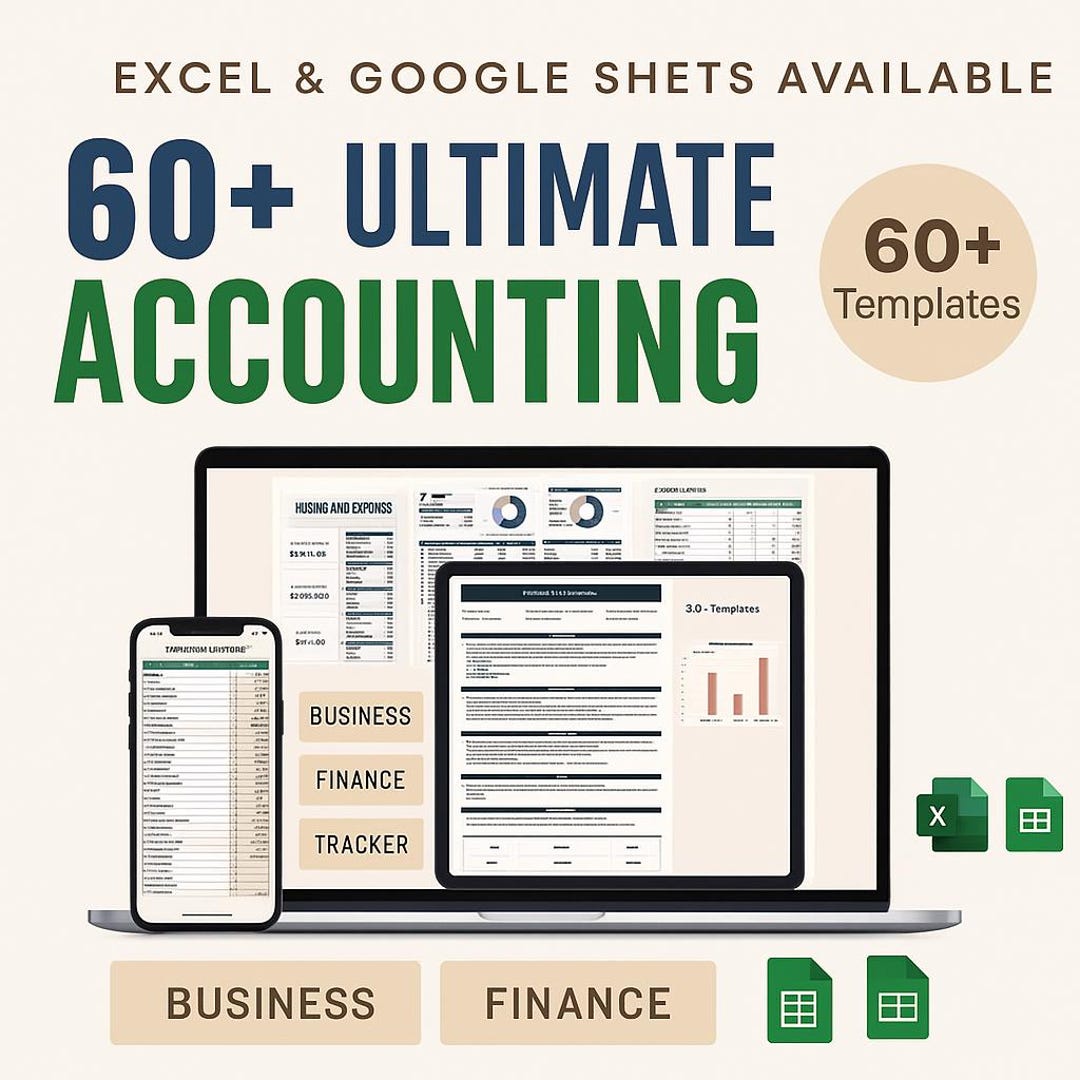 60+ Ultimate Accounting Template Bundle | Excel & Google Sheets ...