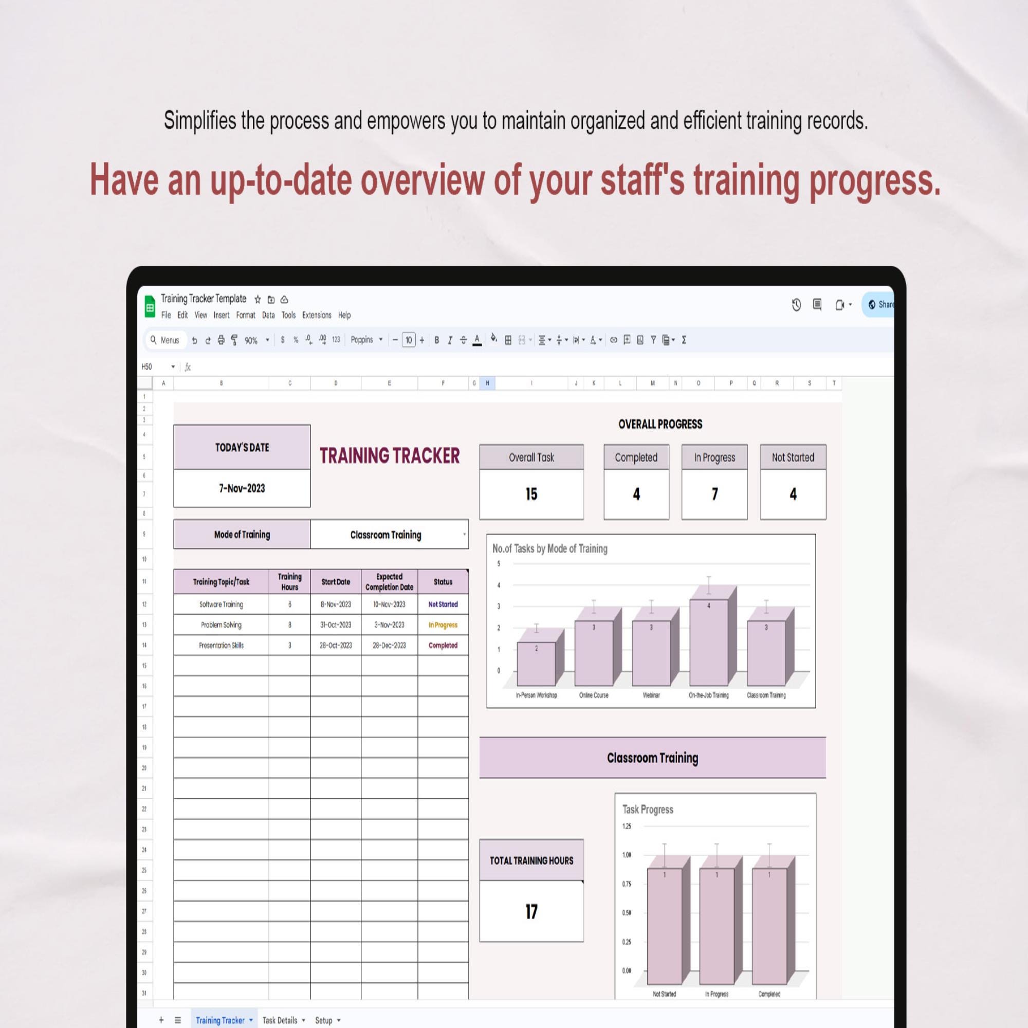 Training Tracker Template Excel & Google Sheets • Workout and Fitness ...