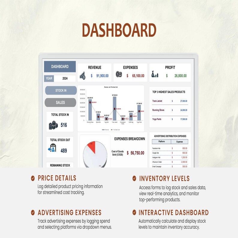 Ultimate Product Database Excel Template | Google Sheets | Inventory ...
