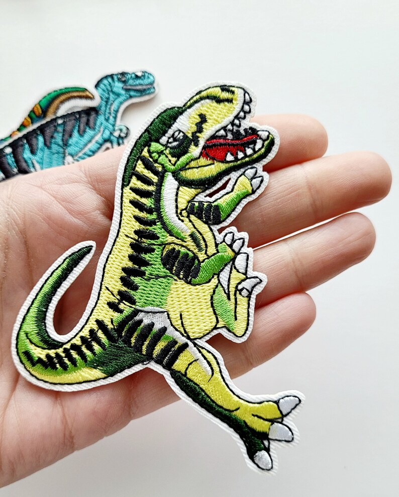 T Rex Patch Dinosaur Patch Large Dinosaur Patch Iron on for Kids - Etsy