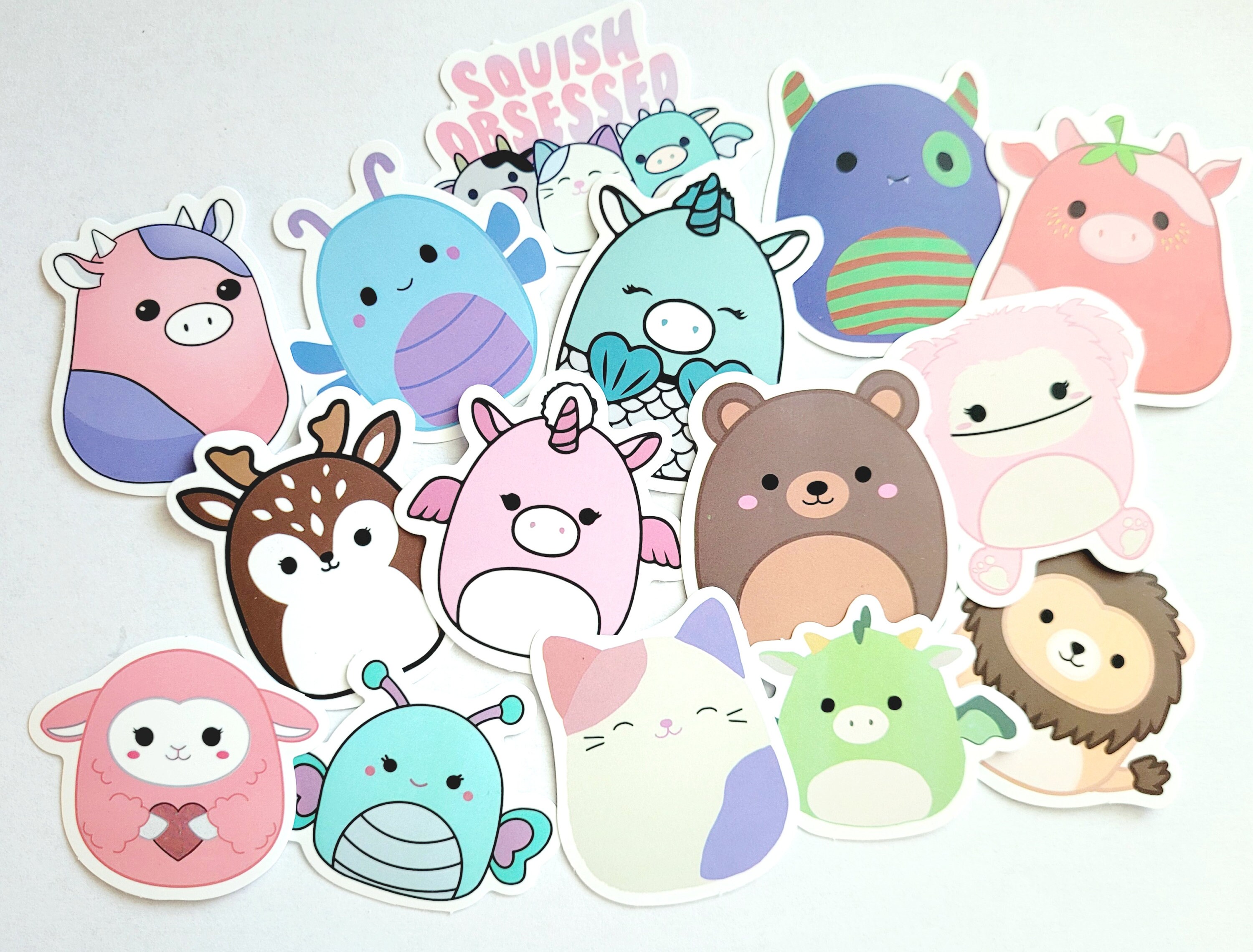 Squishmallow Stickers Water Bottle Sticker Laptop Stickers PVC Vinyl ...