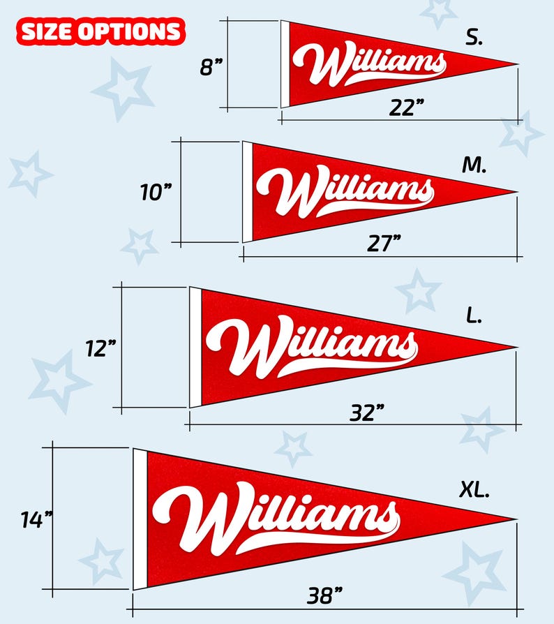 Name Pennant, Custom Name Wool Felt Pennant Flag, Personalized Pennant ...