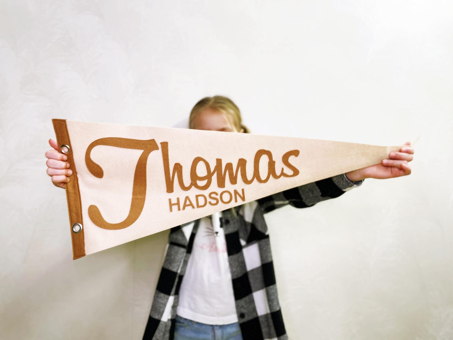 Name Pennant, Custom Name Wool Felt Pennant Flag, Personalized Pennant ...