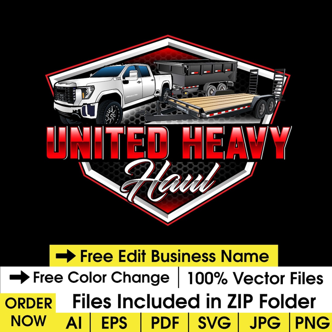 Custom Hauling Logo Design Car Hauling Trucking Logo Cargo Hotshot ...