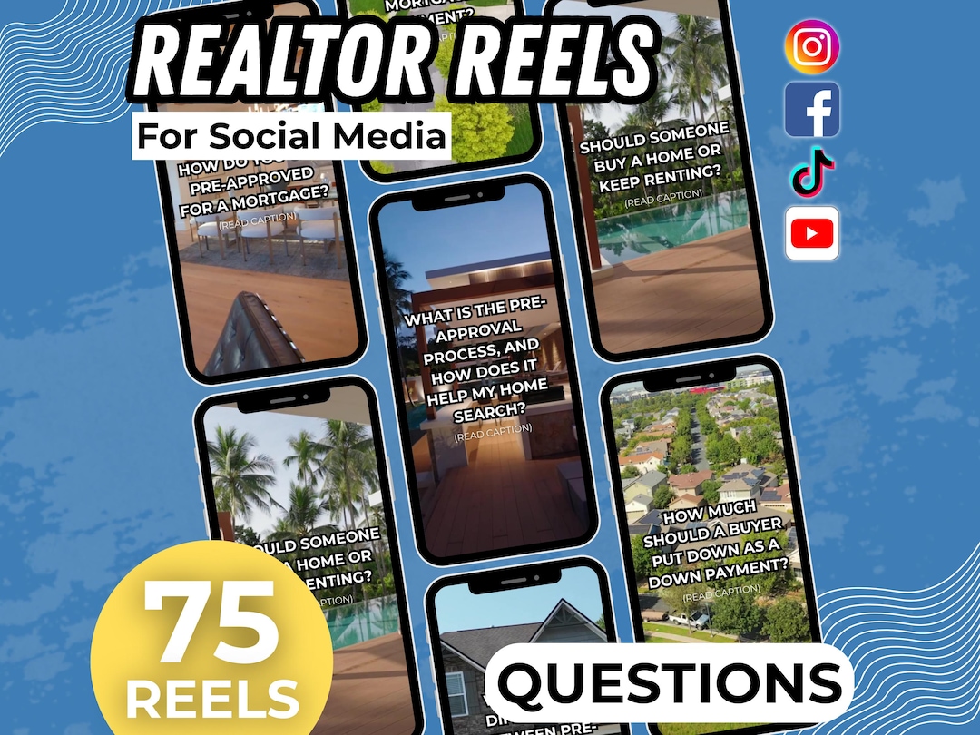 Reels for Realtors (faq-real Estate) Reels, Shorts, Tiktoks - Etsy