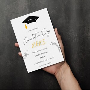 Custom Editable Graduation Party Invitation, Digital Download, Class of ...
