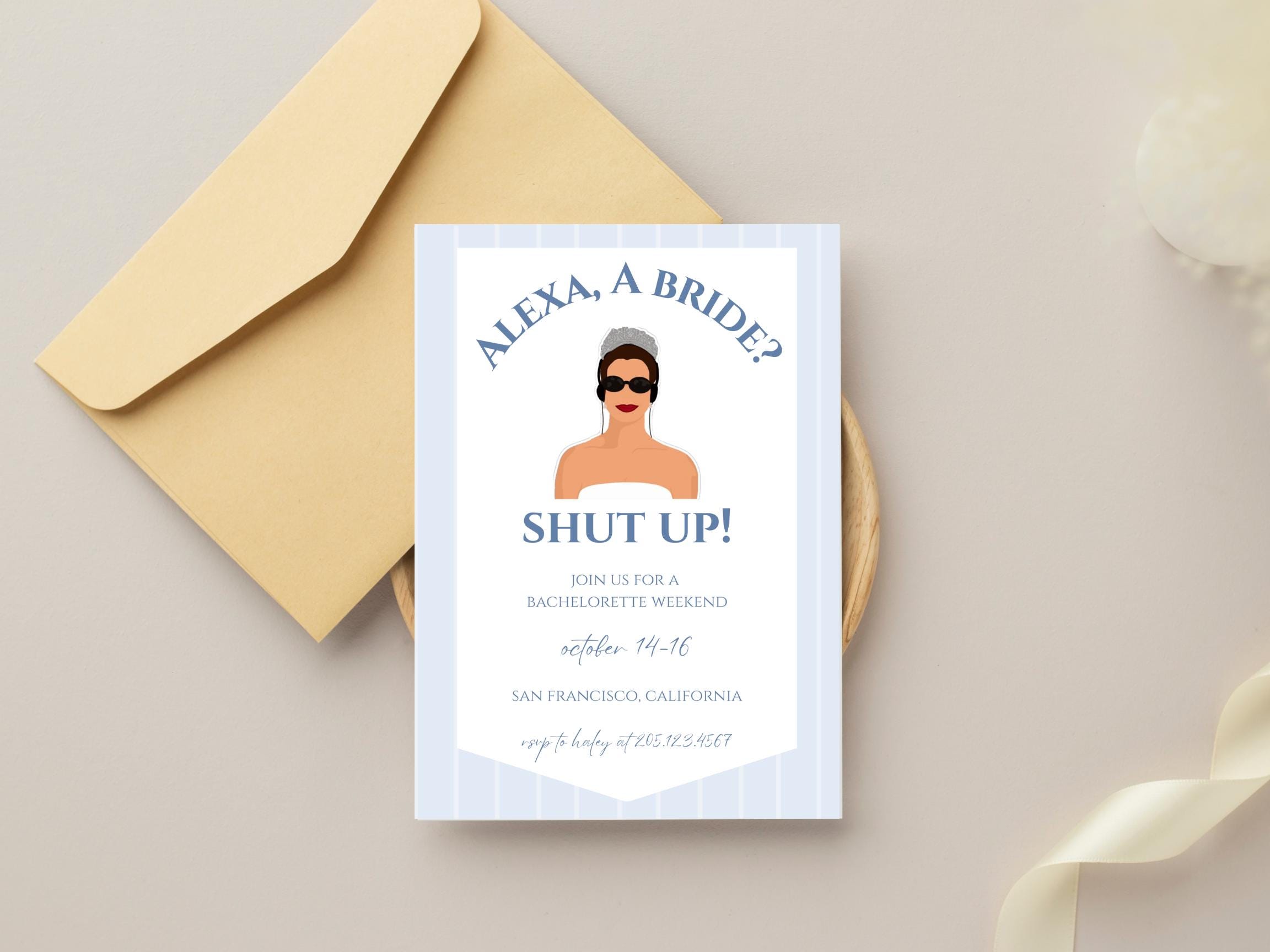 The Princess Diaries Bachelorette Invitation and Itinerary, Shut up ...