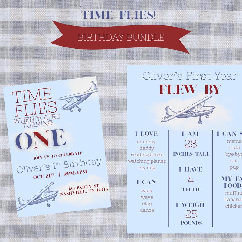 Time Flies Birthday - Etsy