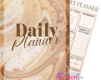 Printable Daily Tracker | Productivity Planner | Habit, Mood & Schedule ...