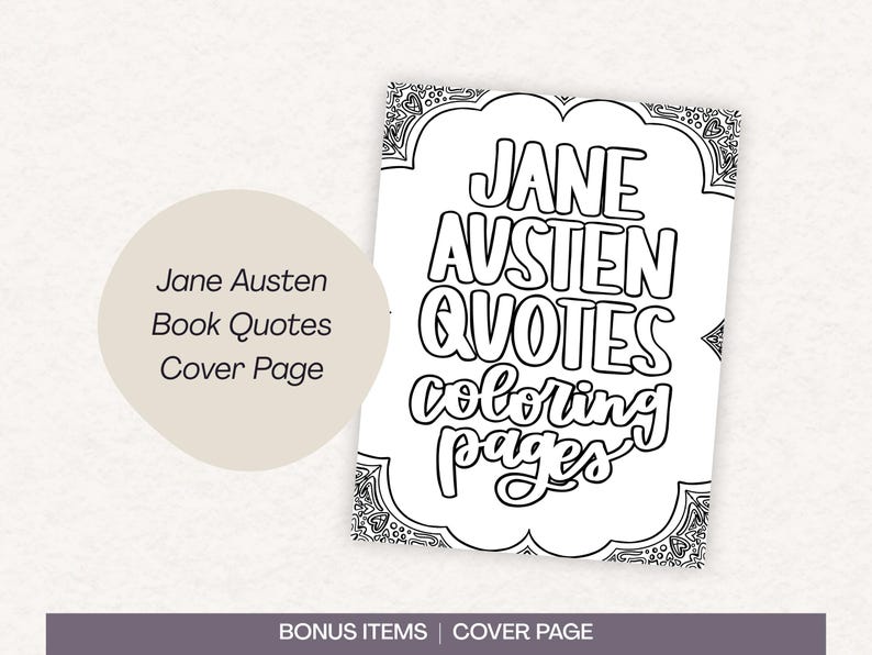 20 Jane Austen Quotes Coloring Pages – Emma, Sense and Sensibility ...