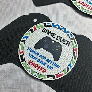 Gaming Party Favors, DIY Bonus Points Party Favor, TREAT TOPPERS Only ...