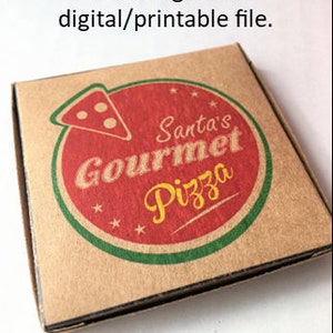Elf Pizza Box and Elf Pizza, PRINTABLE, Elf Prop, Stage Your Elf, Elf ...
