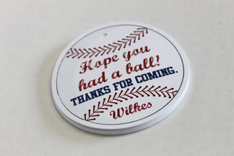 Baseball Party Tags, Vintage Baseball, Baseball Birthday Party ...