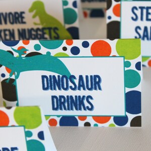Dinosaur Menu Card, Dinosaur Birthday Menu Card, Dinosaur Party Buffet ...