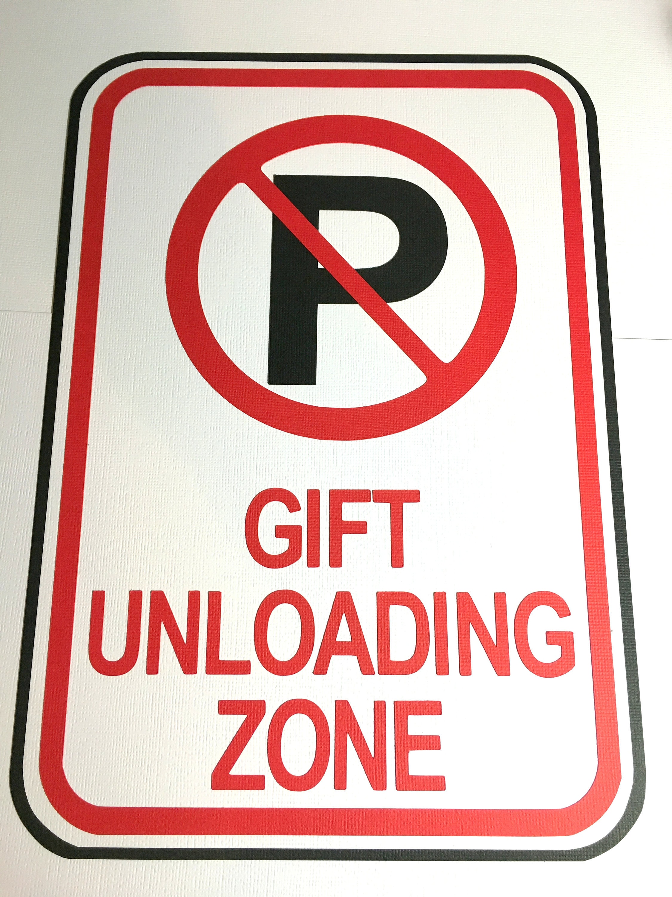 Gift Unloading Zone No Parking Party Sign Race Car Birthday | Etsy