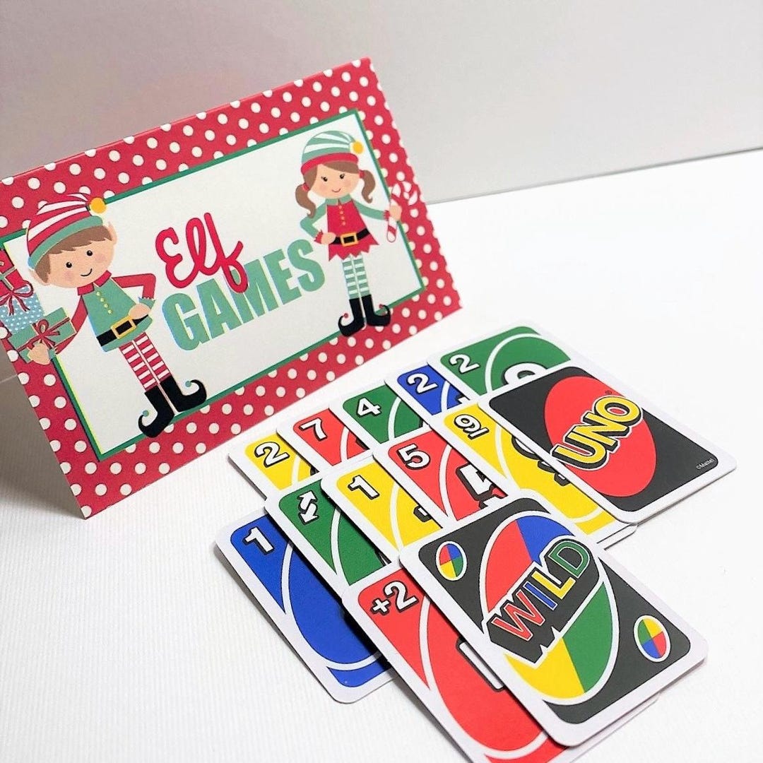 Elf Games, Elf Card Games, Uno Cards, Elf Prop, Stage Your Elf, Elf Kit ...