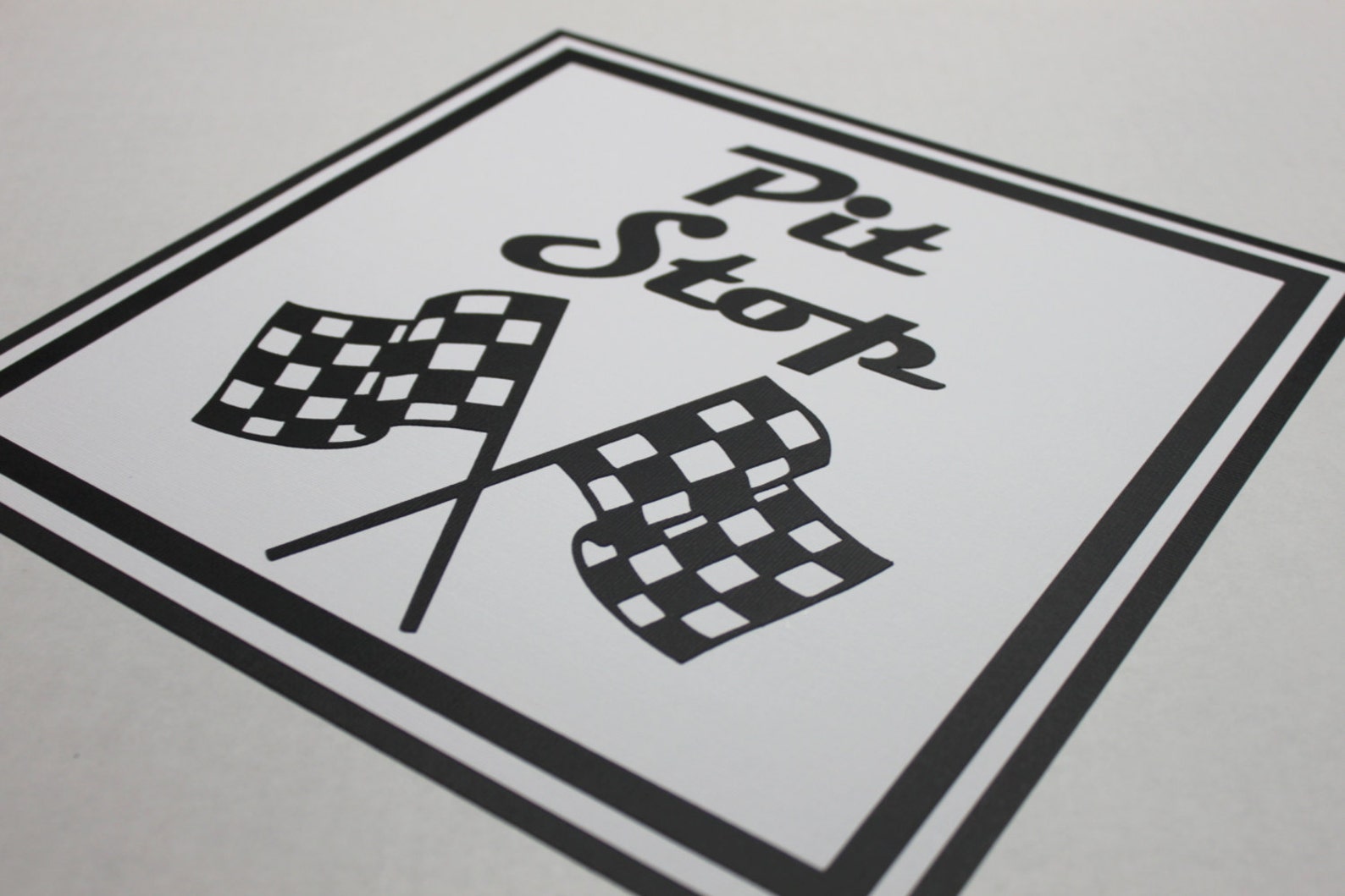Pit Stop Party Sign Race Car Birthday Party Die Cut Party - Etsy