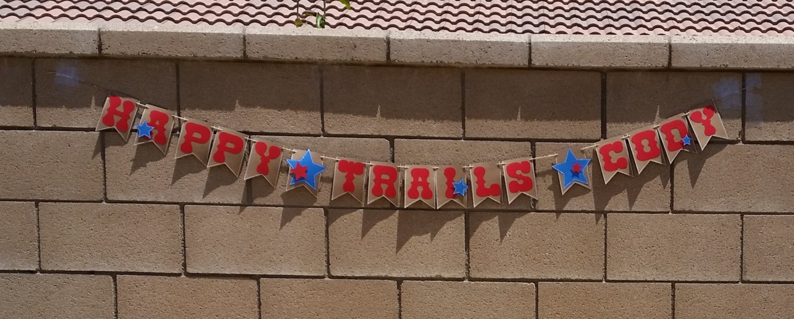 Western Party Happy Trails Banner Graduation Party Bon - Etsy