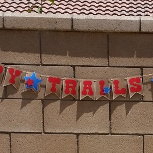 Western Party - Happy Trails Banner, Graduation Party, Bon Voyage ...