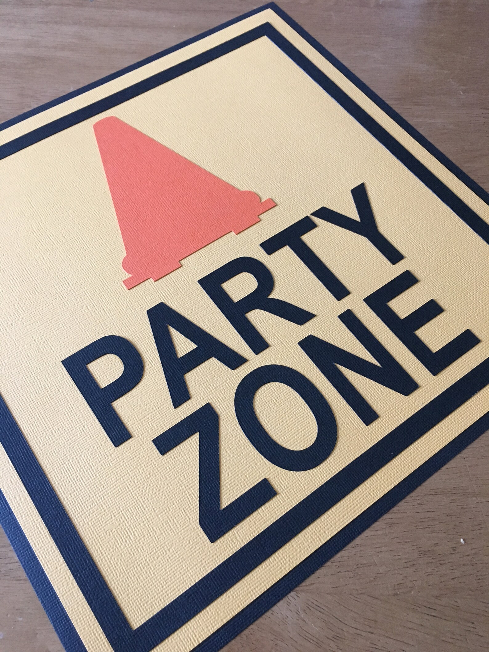 Party Zone Sign Party Zone Construction Party Sign Race Car | Etsy