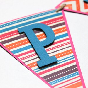 Glamping Camping Happy Birthday Banner - Pennant Banner, Birthday Party ...