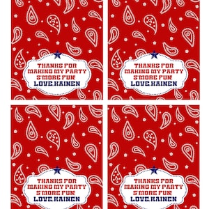 Western Birthday Party Treat Toppers PRINTABLE Cowboy Cowgirl - Smores ...