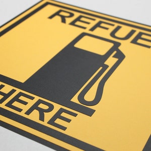 Refuel Here Party Sign, Race Car Birthday Party, Die Cut Party Sign ...