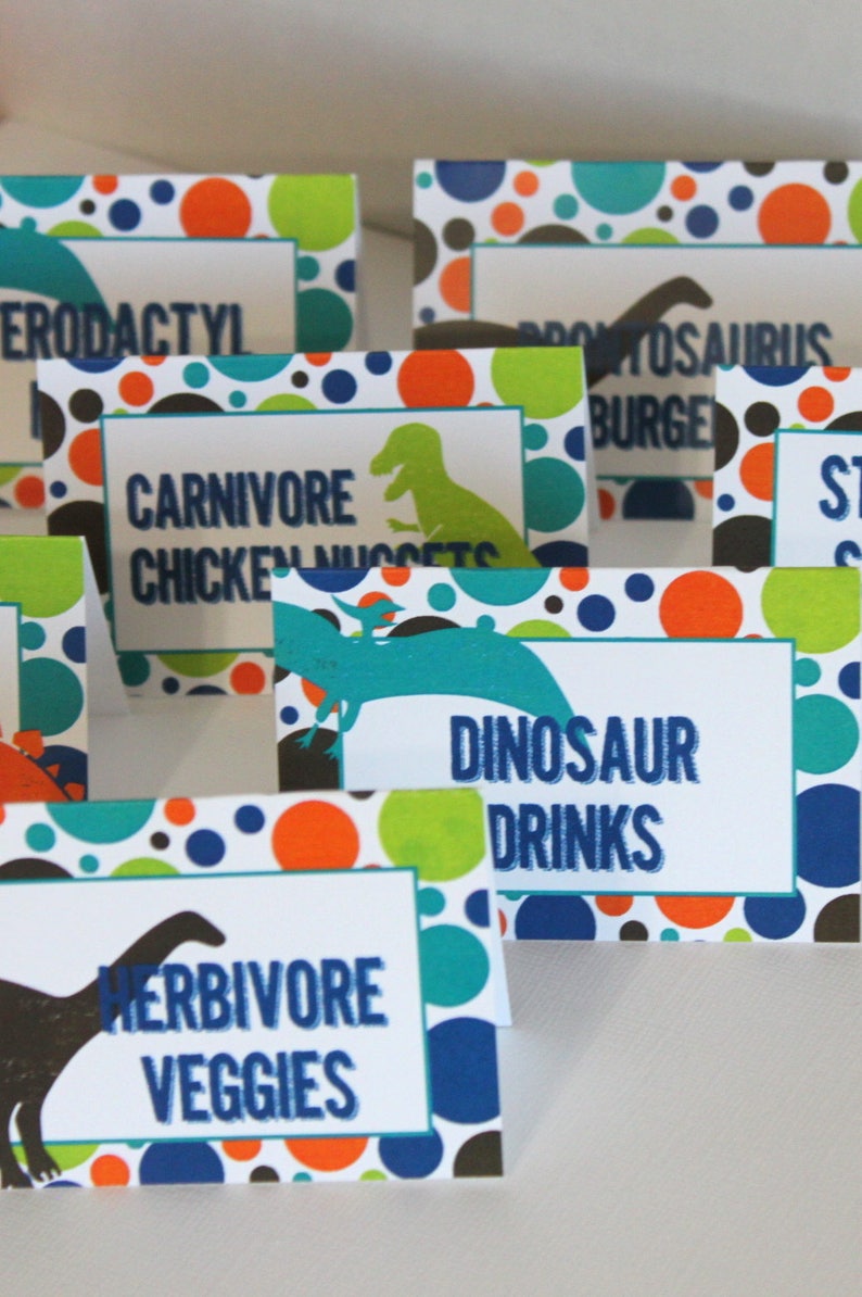 Dinosaur Menu Card Dinosaur Birthday Menu Card Dinosaur - Etsy