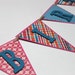 Glamping Camping Happy Birthday Banner - Pennant Banner, Birthday Party ...