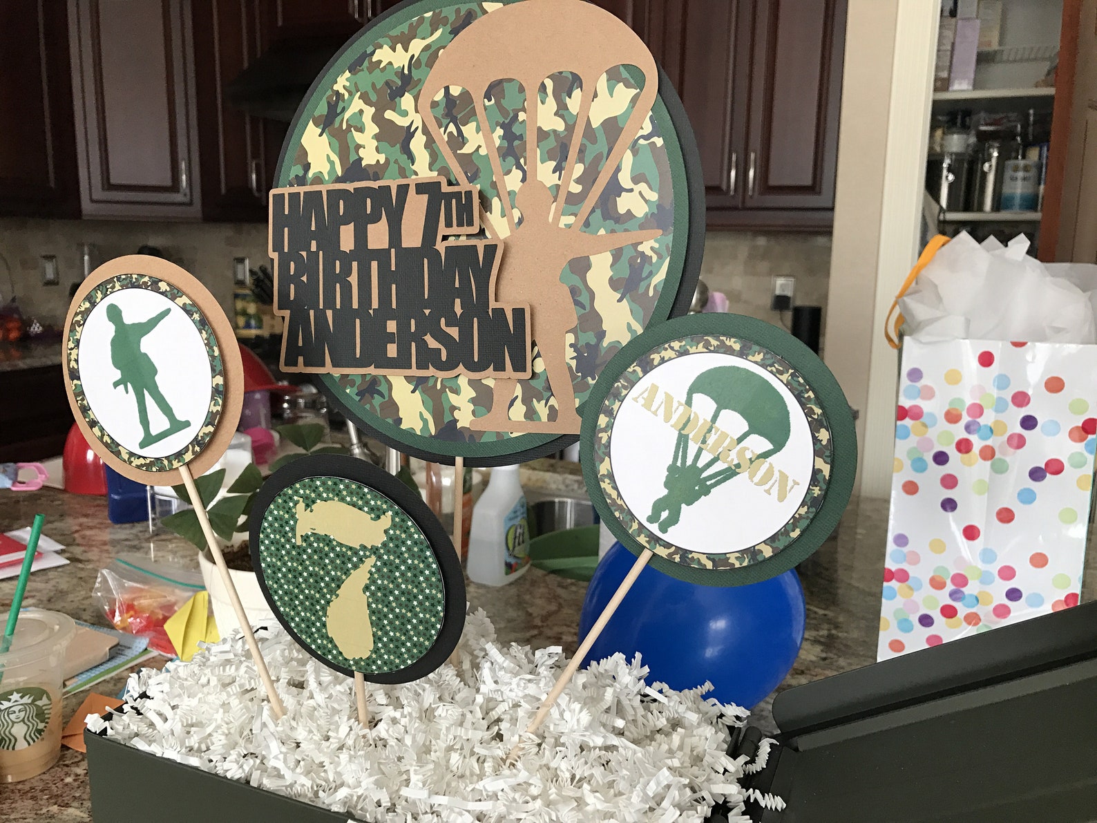 Army Cupcake Toppers Army Birthday Party Army Party - Etsy