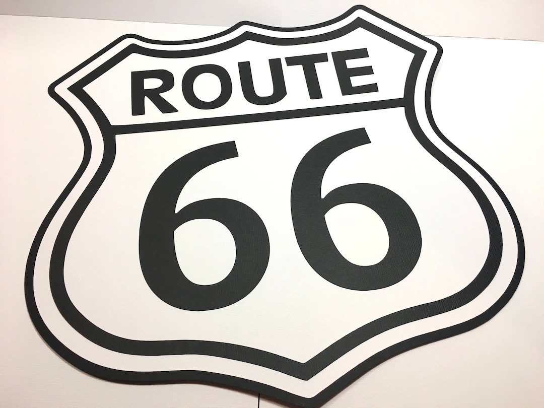Route 66 Party Sign, Route 66 Road Sign, Construction Party, Race Car ...