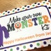 Halloween Treat Topper, Make Your Own Monster Kit, Make a Monster Kit ...