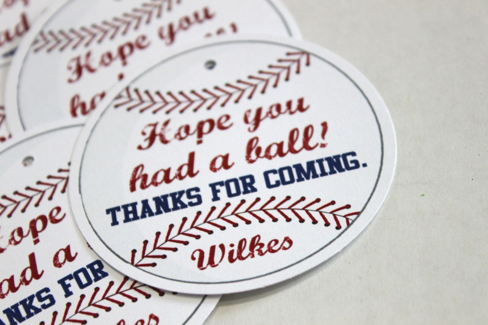 Softball Party Tags PRINTABLE FILE Softball Birthday Party | Etsy