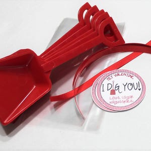 I Dig You Valentine Favor Kit, Personalized Favor Tag, Valentine Treat ...