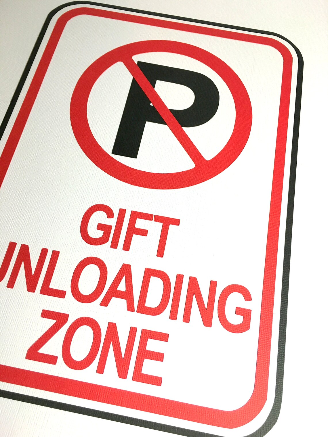 Gift Unloading Zone No Parking Party Sign Race Car Birthday | Etsy