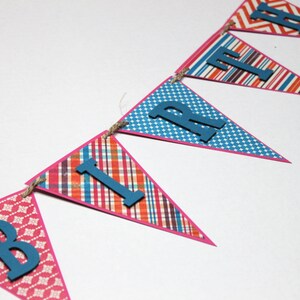 Glamping Camping Happy Birthday Banner - Pennant Banner, Birthday Party ...