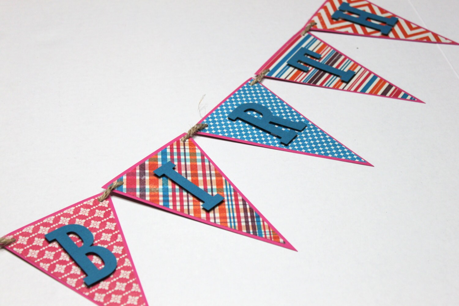 Glamping camping happy birthday banner pennant banner | Etsy