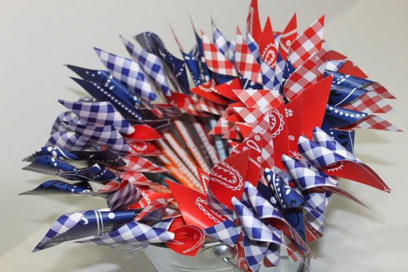 Pinwheel Party Favors Pixy Sticks Western Party Happy - Etsy