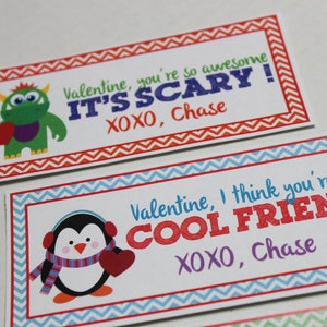 Valentine's Day Favor Box STICKERS ONLY (10) Valentine Goodie Bag ...