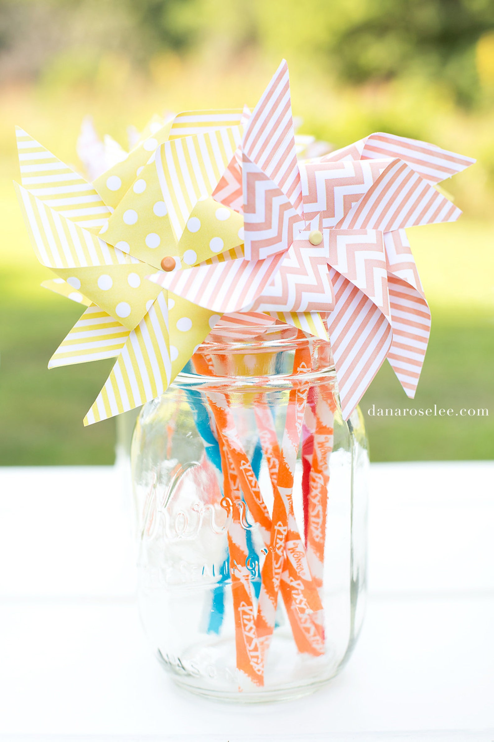Pinwheel Pixy Stick Party Favors Wedding Favor Birthday - Etsy