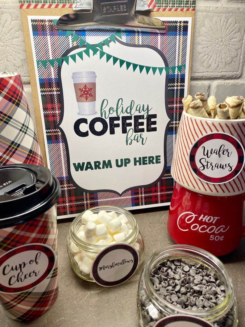 Hot Cocoa Bar Kit, Coffee Bar Kit, Holiday Coffee Bar Kit, Hot ...