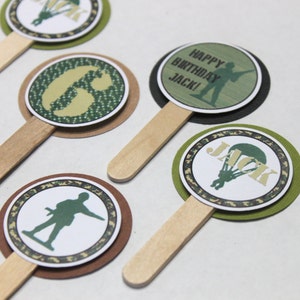 Army Party Tags PRINTABLE - Army Favor Tag, Army Birthday Party, Army ...