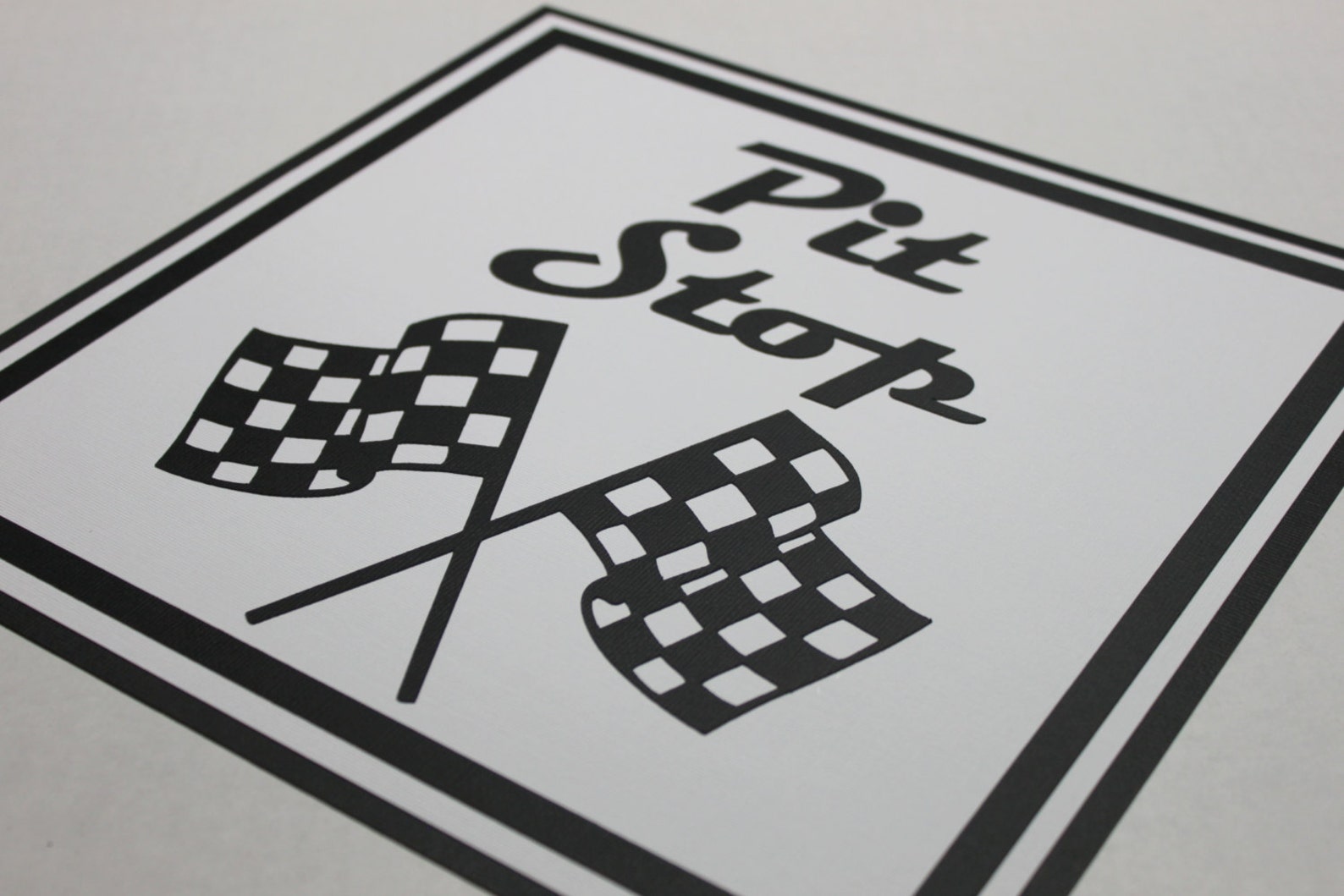Pit Stop Party Sign Race Car Birthday Party Die Cut Party - Etsy