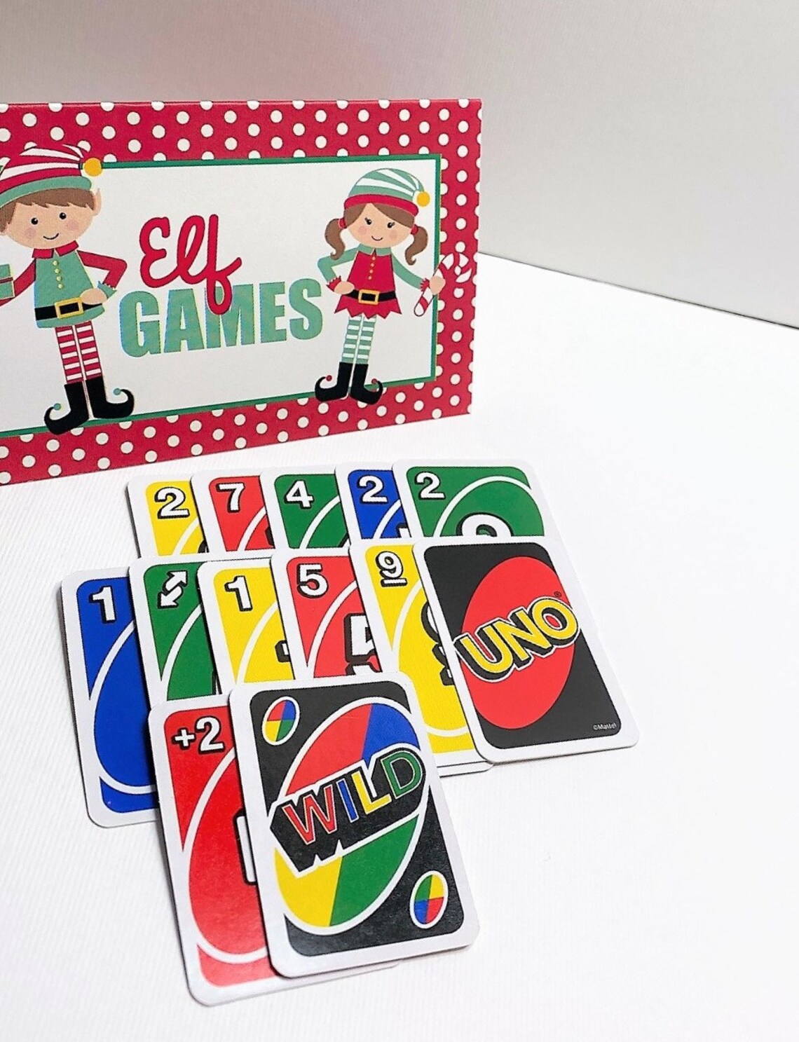 Elf Games Elf Card Games Uno Cards Elf Prop Stage Your | Etsy