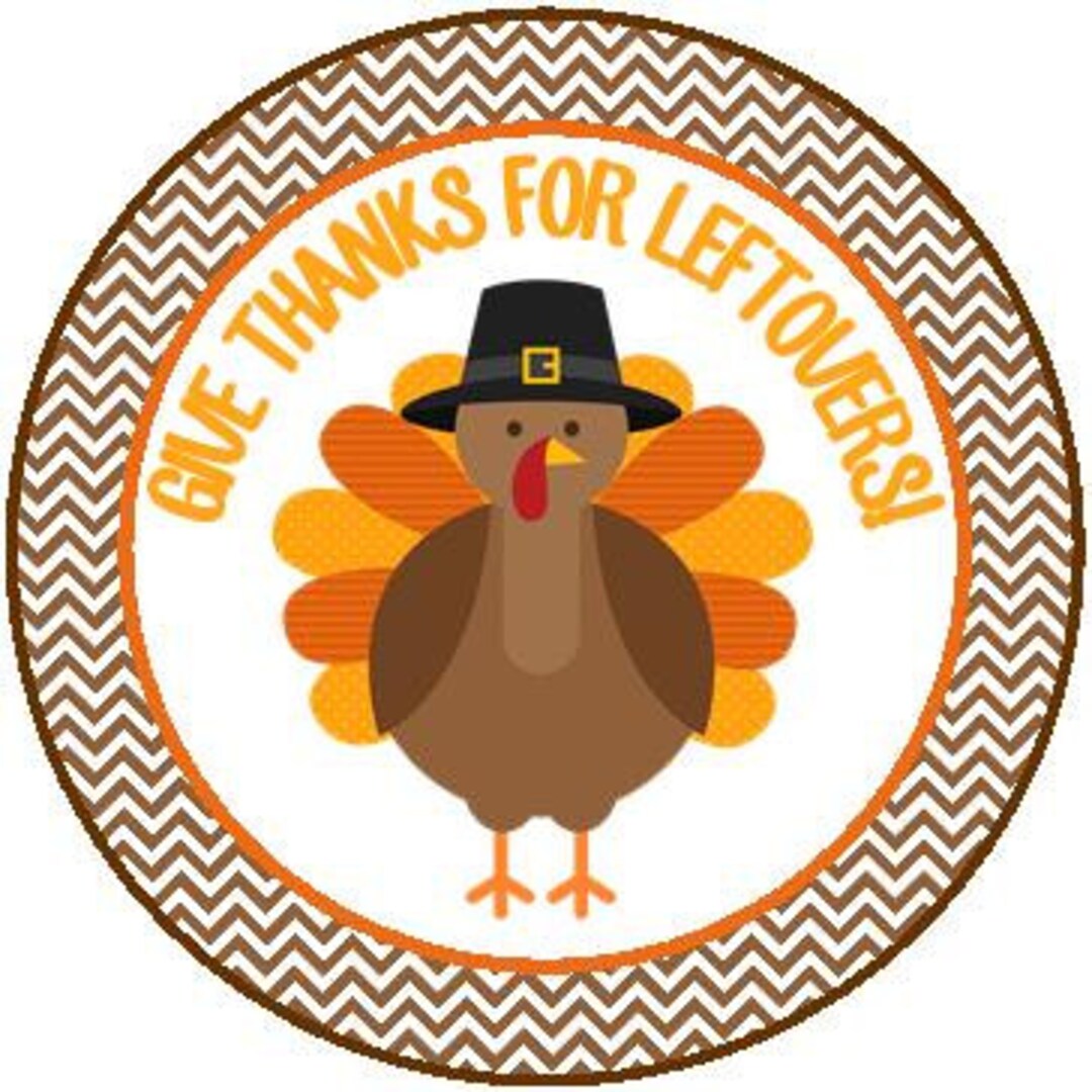 Thanksgiving Leftover Sticker, Thanksgiving Leftover Tag, Thanksgiving ...