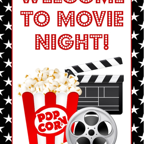 Welcome to the Theater Sign - Etsy