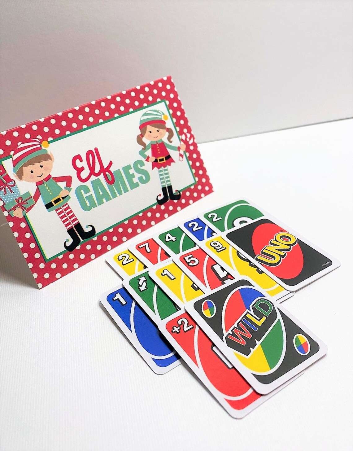 Elf Games Elf Card Games Uno Cards Elf Prop Stage Your | Etsy