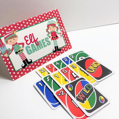 Elf Games Elf Card Games Uno Cards Elf Prop Stage Your - Etsy