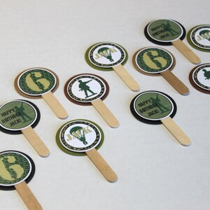 Army Cake Topper - Army Birthday Party, Army Party, Camouflage Party ...
