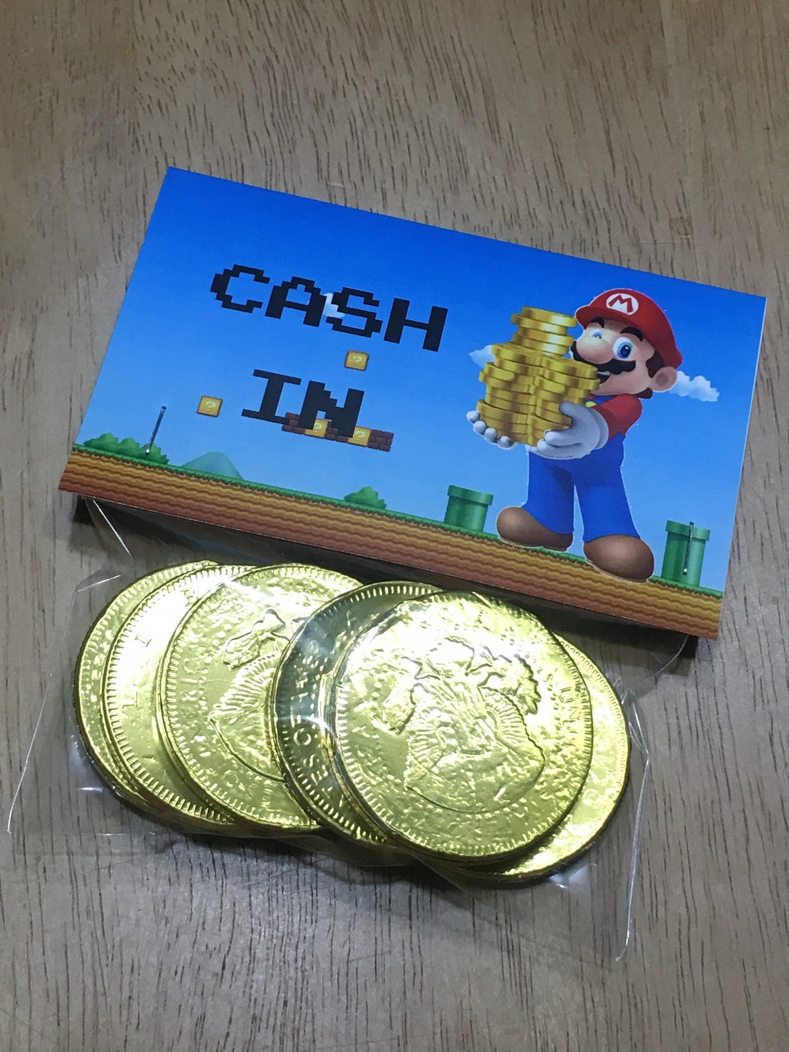 Gaming Party Favors, DIGITAL DOWNLOAD, Cash in Party Favor, Video Game ...
